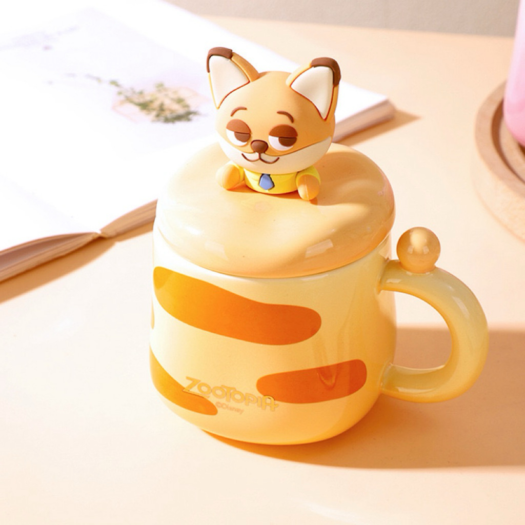 Disney Zootopia Ceramic Mug Authentic Judy & Nick With 3D Doll Lid ...