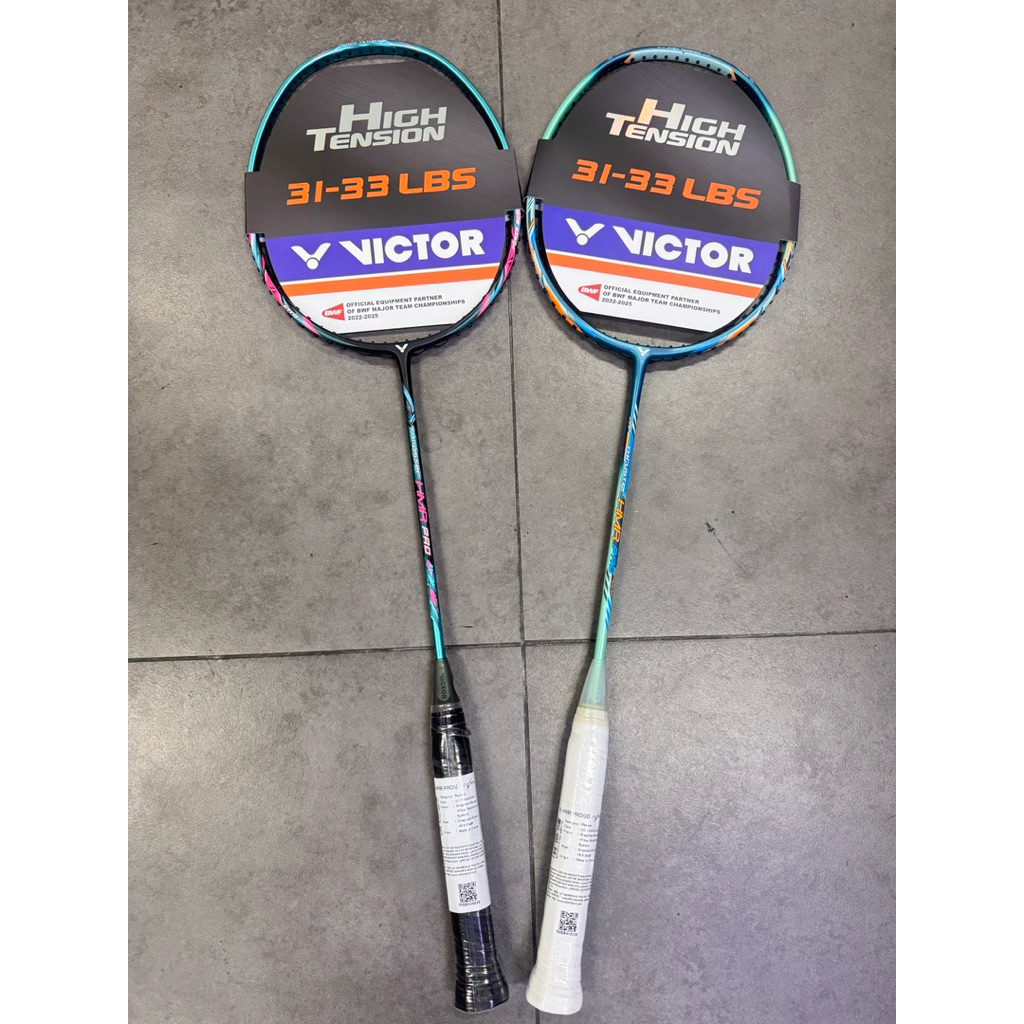 VICTOR TK HMR PRO Badminton Racket With Strings Grip Bag | Shopee Singapore