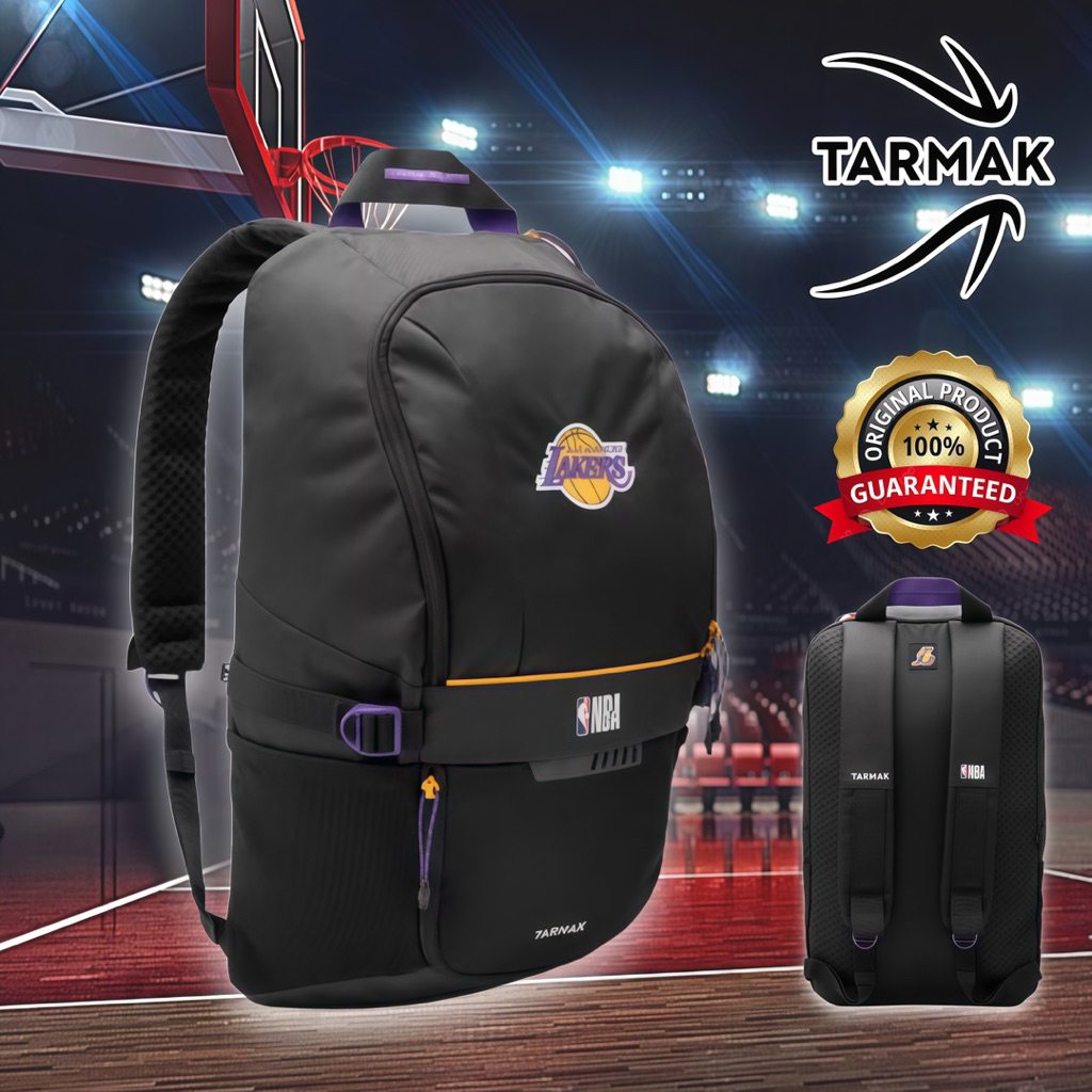 25l NBA Los Angeles Lakers Backpack (Black) TARMAK | Shopee Singapore