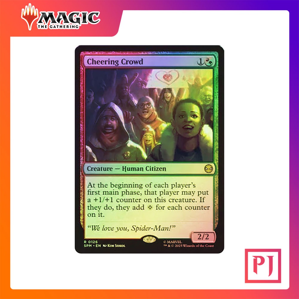[MTG] Cheering Crowd [SPM] [MULTI] [RARE] [FOIL] [ENG] (Magic Card ...