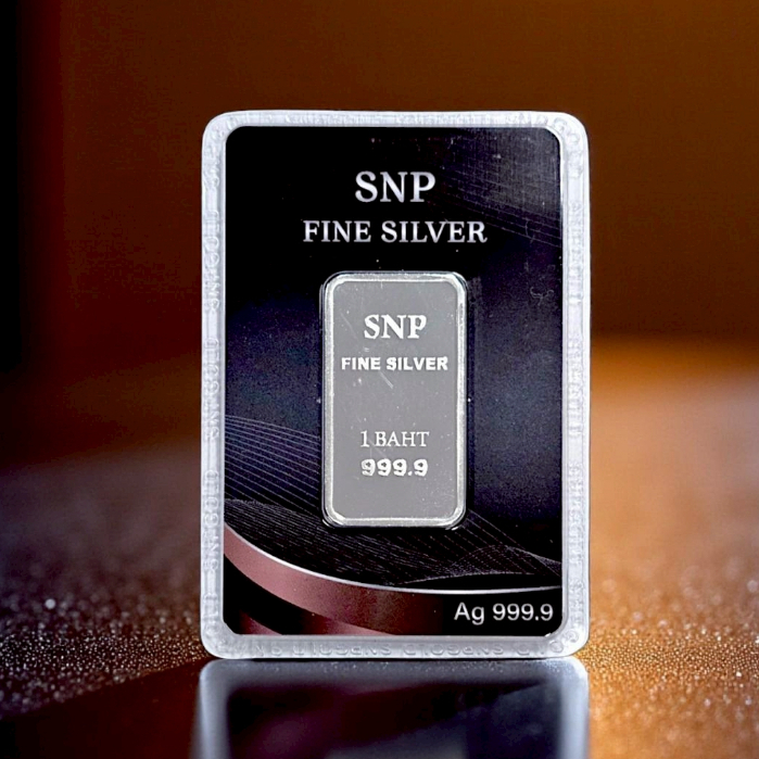 New Snp With Package 999.9% Silver Bar Weight 1 Baht Equal To 15.244 ...