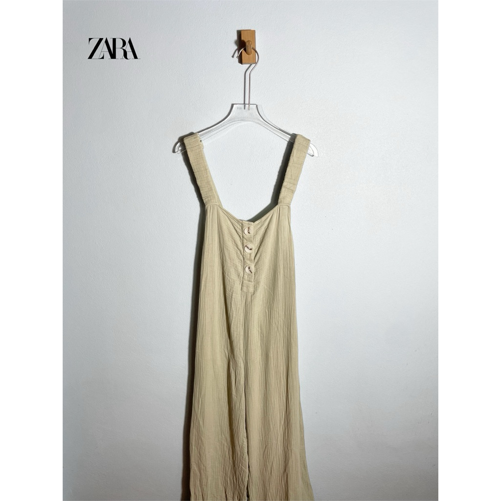 ZARA Overalls Light Green (Second Hand) | Shopee Singapore
