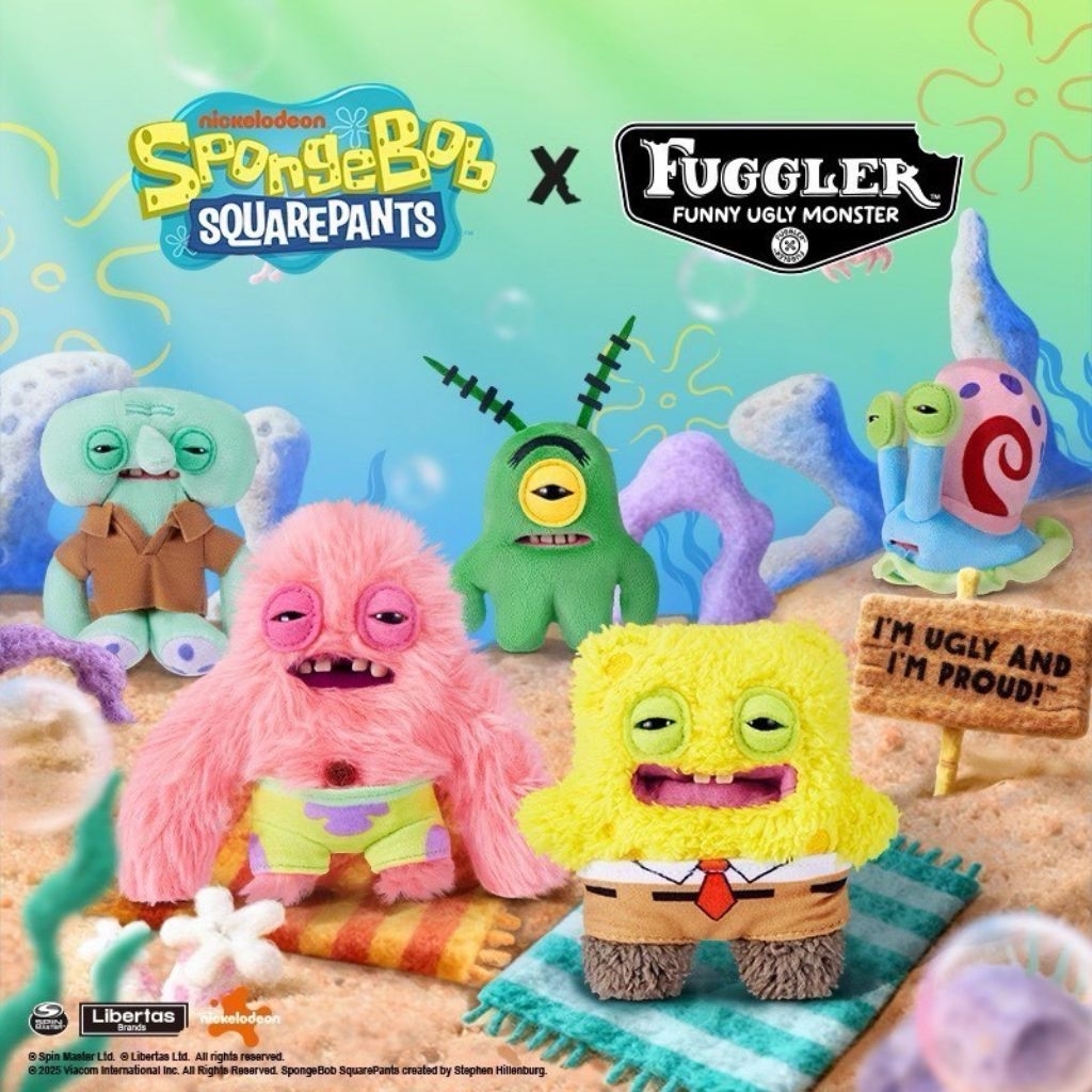 Fuggler X Spongebob Keychain Plush By Zuru Authentic | Shopee Singapore