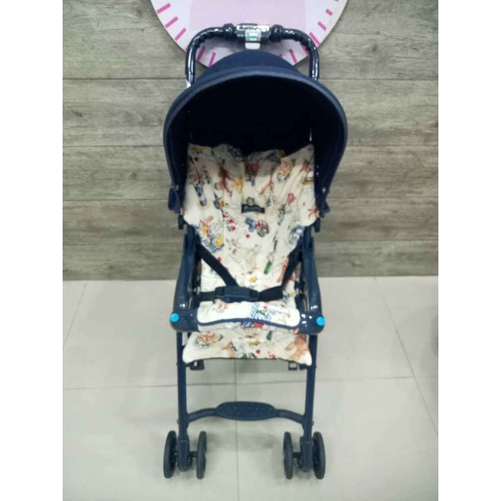Combi Baby Stroller Mamma Mia Model Navy Blue White Cartoon 113 (Second ...