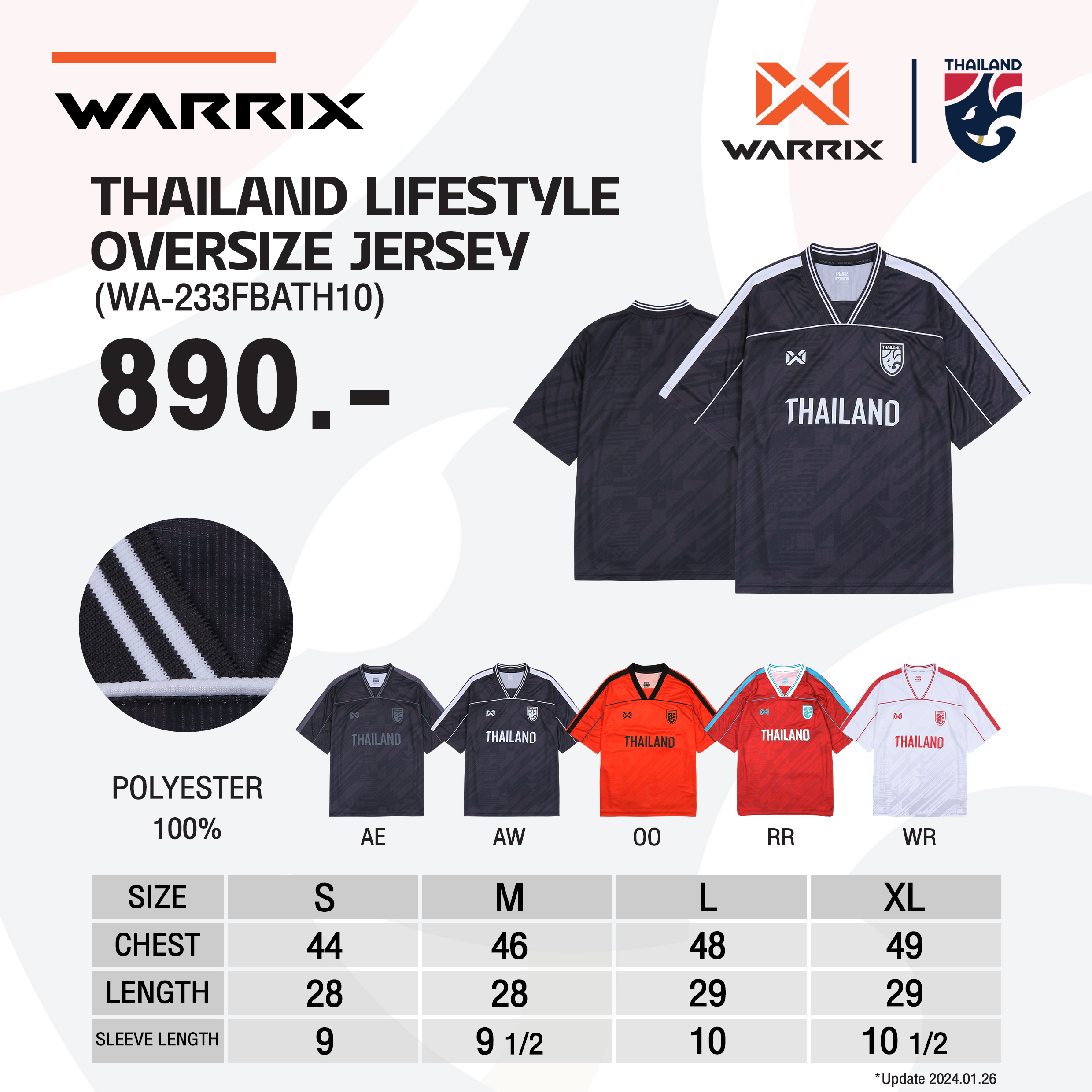 WARRIX V-Neck Shirt Football Life Style Oversize (New Color) | Shopee ...