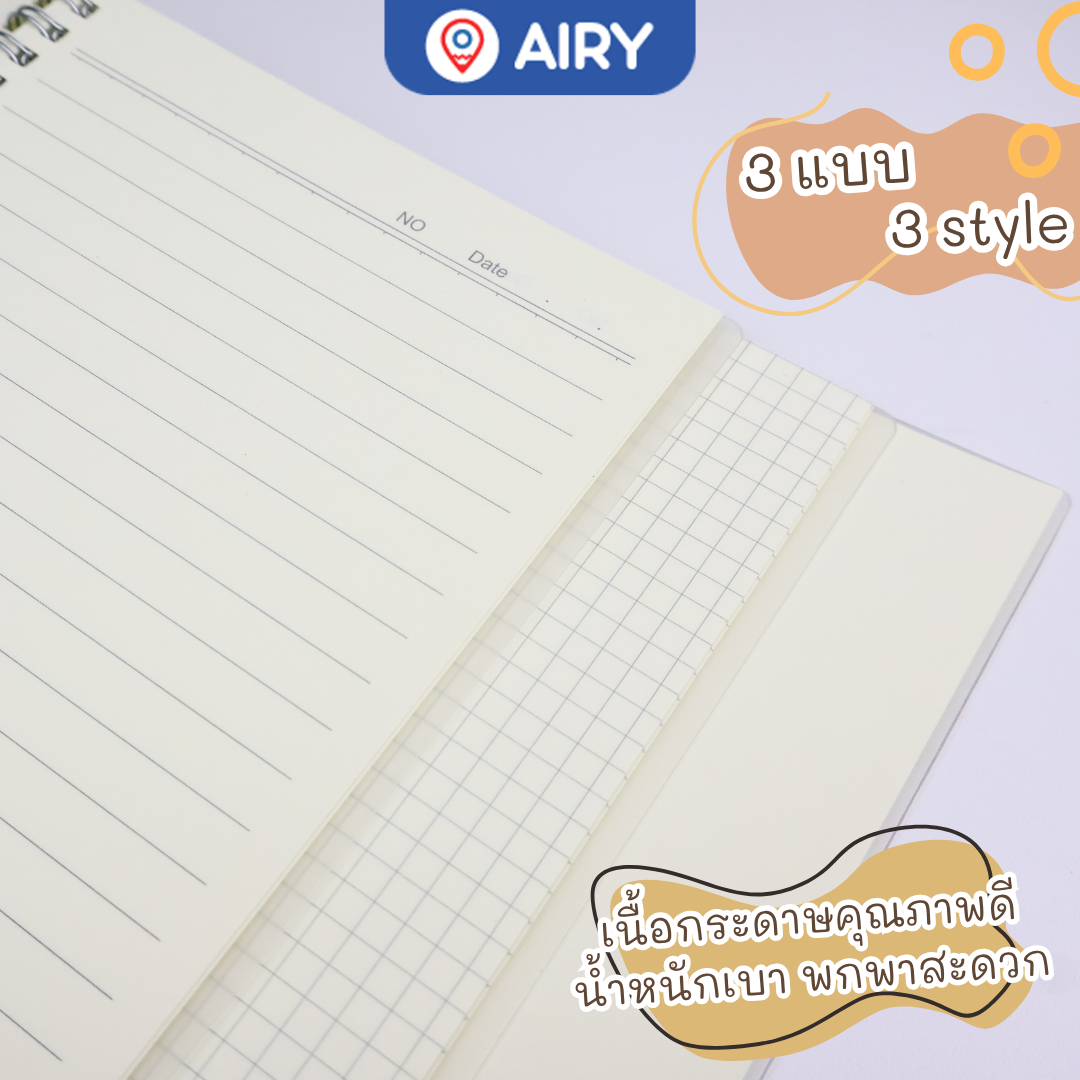 A5 Notebook Model A53286 Super Minimalist Clear Cover There Are 3 Types ...