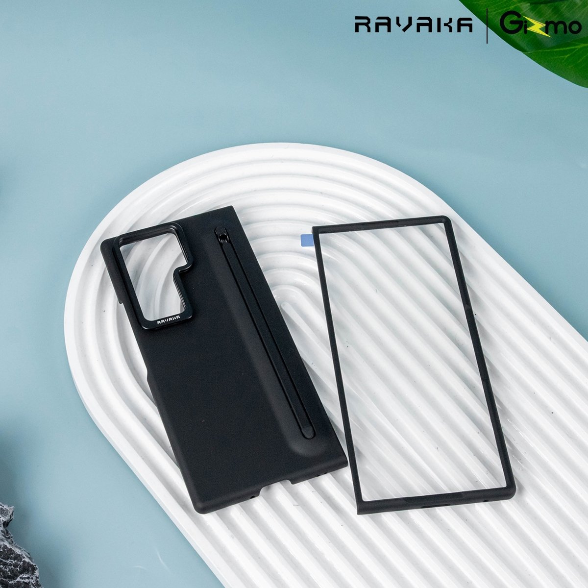 RAVAKA Z Fold 7 Model Thin Case With S Pen And Clear Glass Frame Black ...