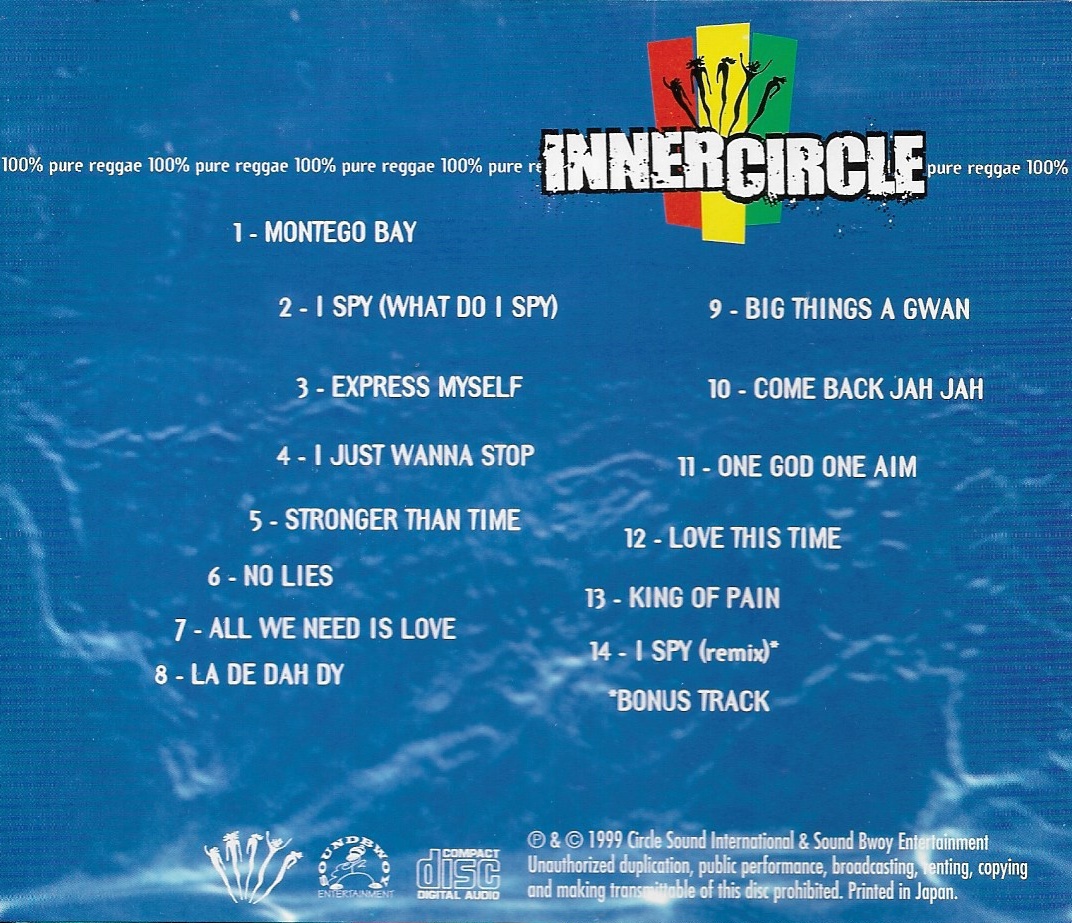 Used CD Inner Circle-Montego Bay (A+)(Reggae)(1999)(Japan) | Shopee ...