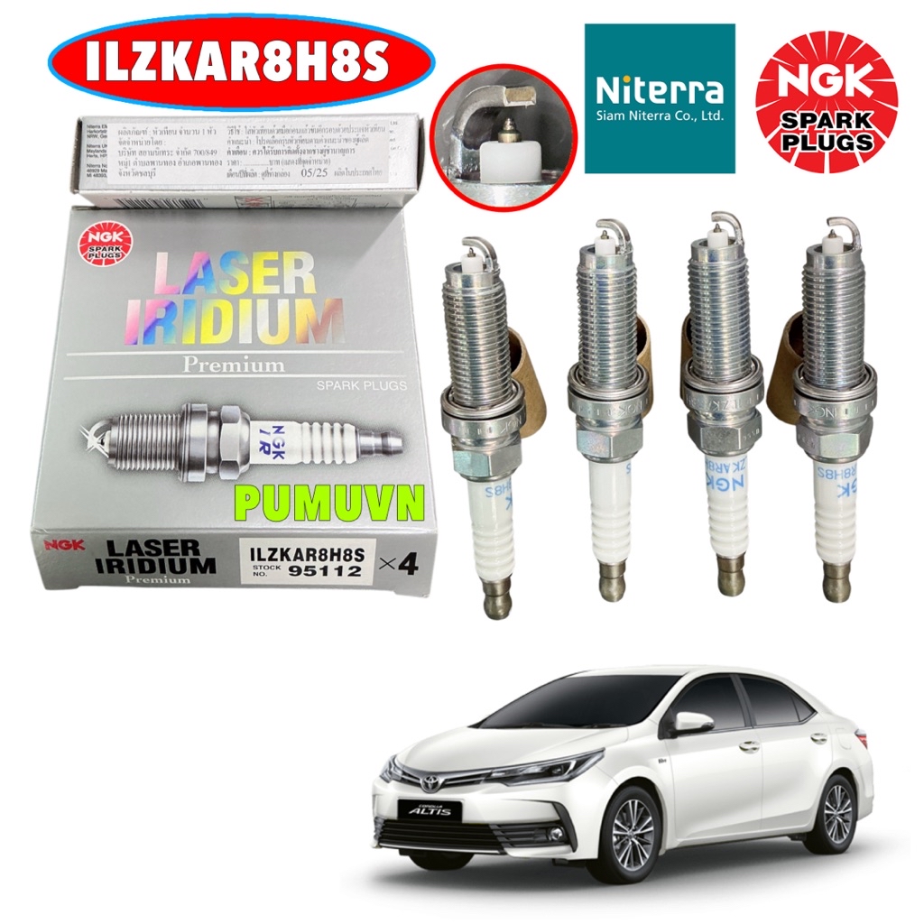 TKD Spark Plug NGK LASER IRIDIUM TOYOTA ALTIS 1-2ZR YARIS 2NR SIENTA ...