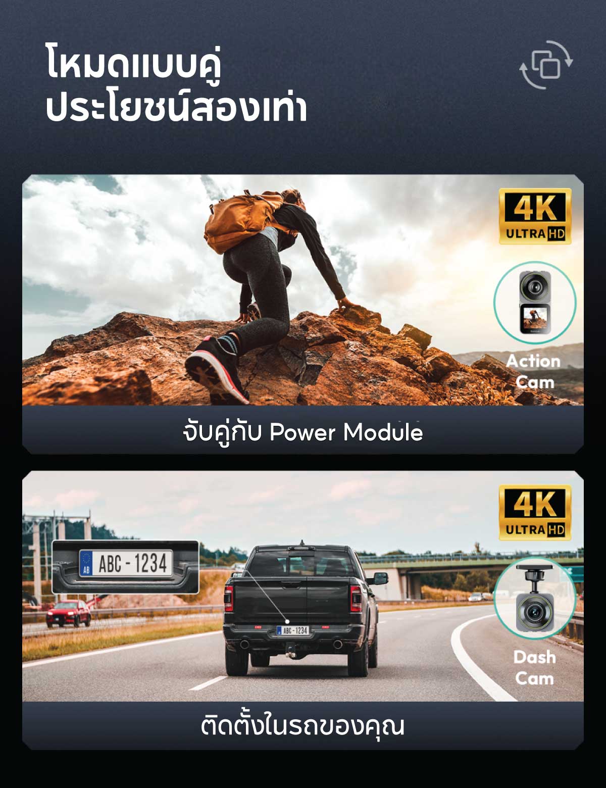 360 Botslab 2-in‐1 Camera Can Be Used On Both Cars And Outdoors Model V9H Records 4K Images ...