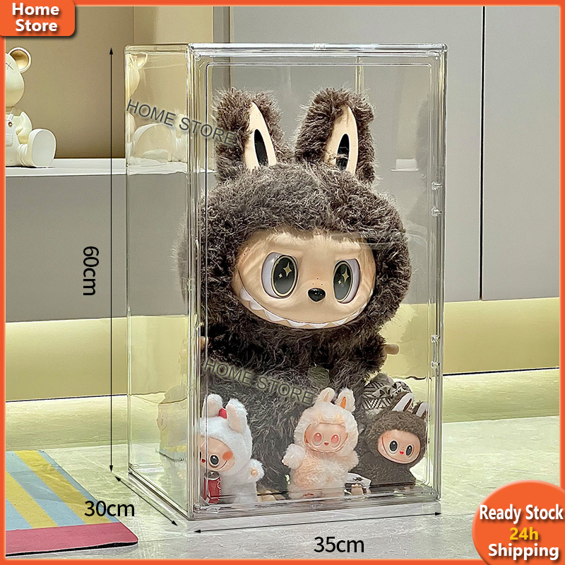 Zimomo Acrylic Display Box 60cm Height Cover Model Labubu | Shopee ...