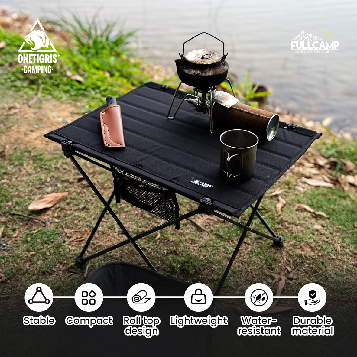 OneTigris Campmate Camping Table 08 Portable Lightweight Small | Shopee ...