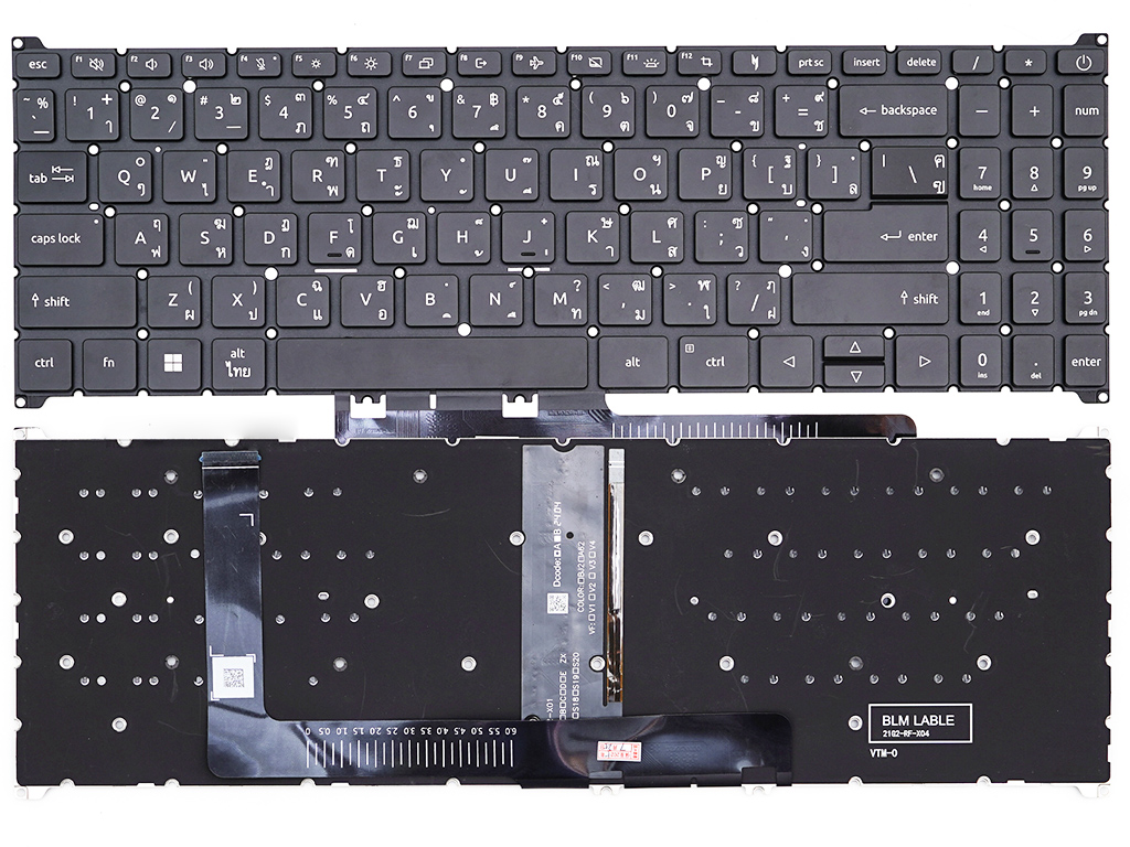 Acer Nitro V 15 ANV15-51 Notebook KEYBOARD Thai-English | Shopee Singapore