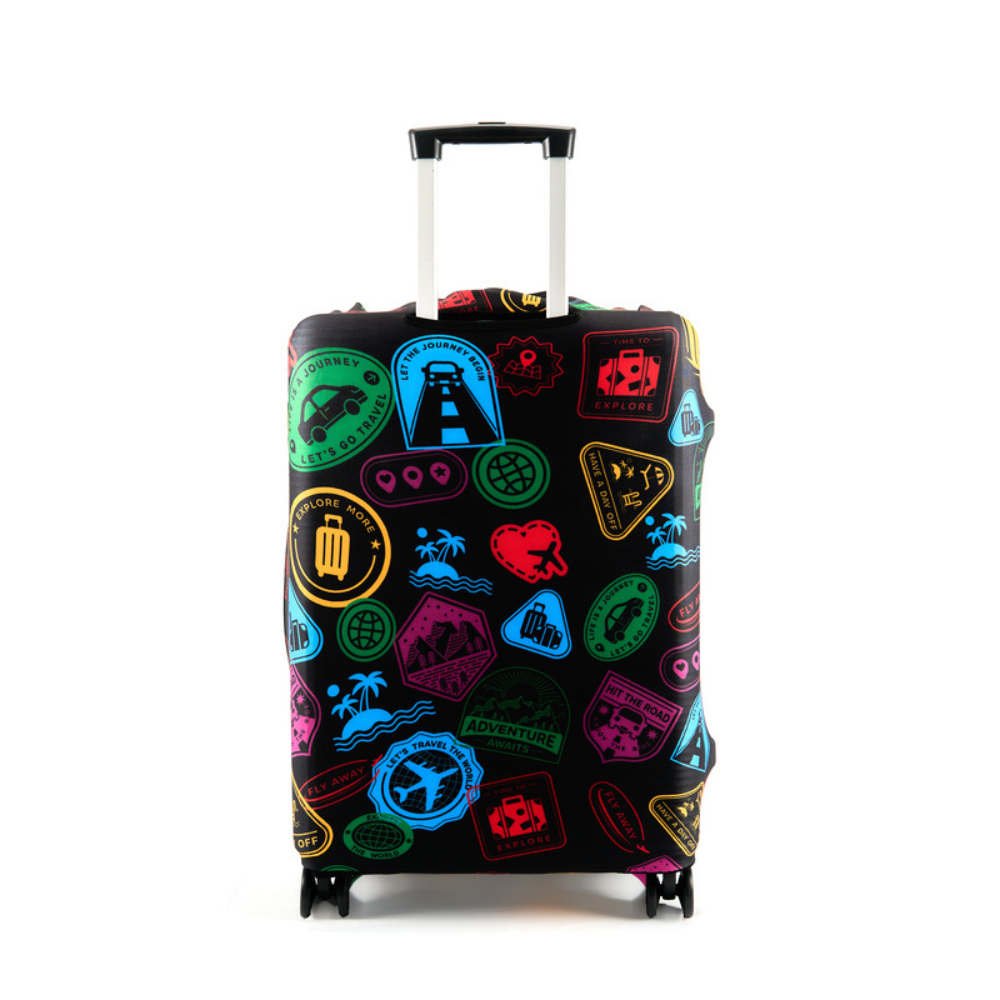 Agoda Stamp Collector Luggage Cover 24" Collection Pattern For Travel ...