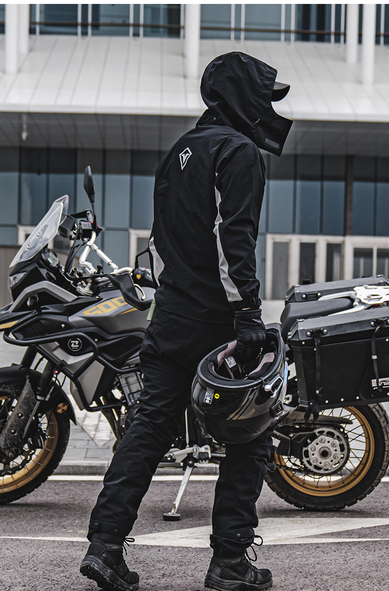SULAITE Separate Raincoat For Men-Waterproof + Reflective Motocross ...