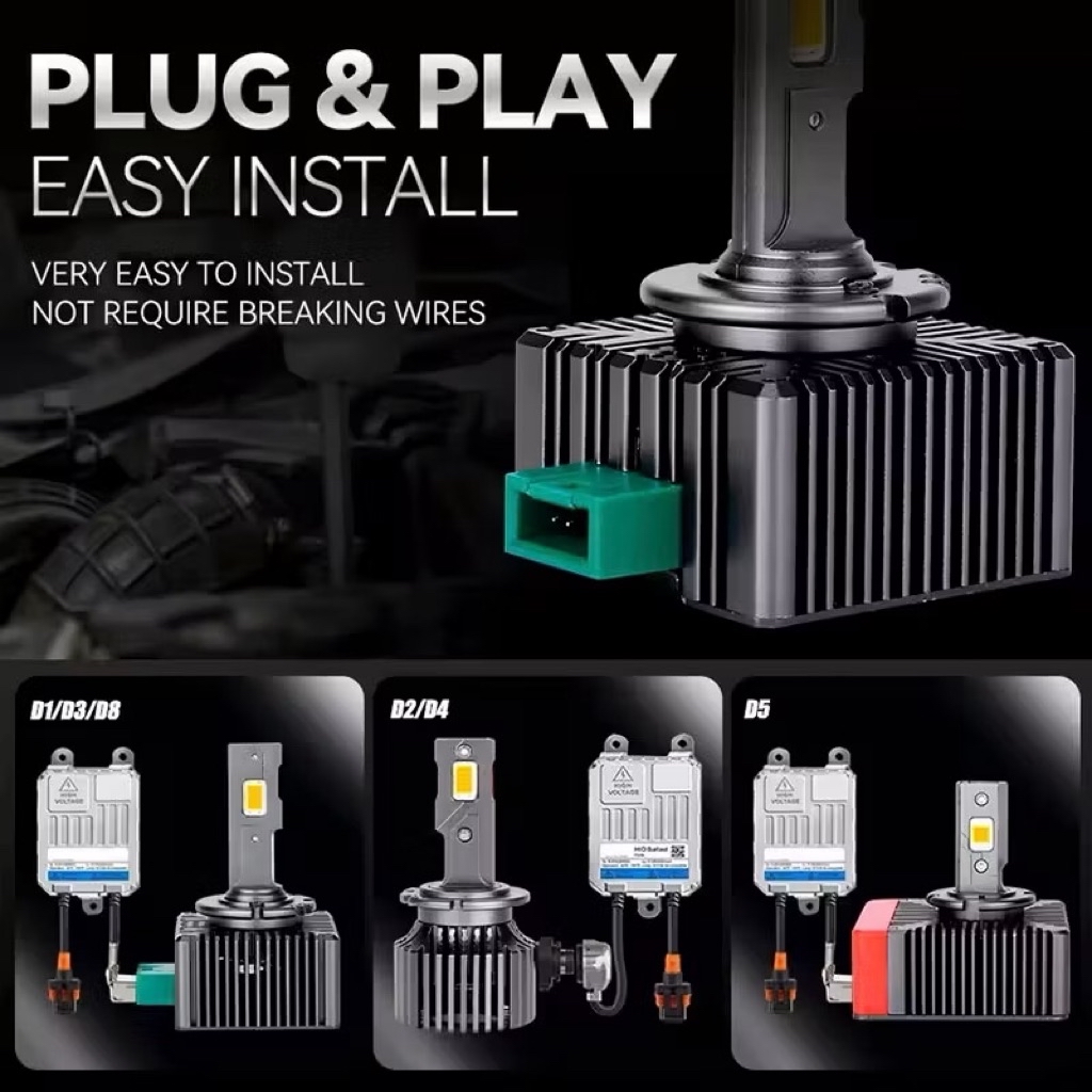 Car Headlights LED canbus Model D1S D2S D3S D4S And D5S Bulbs 6000K Bulb | Shopee Singapore