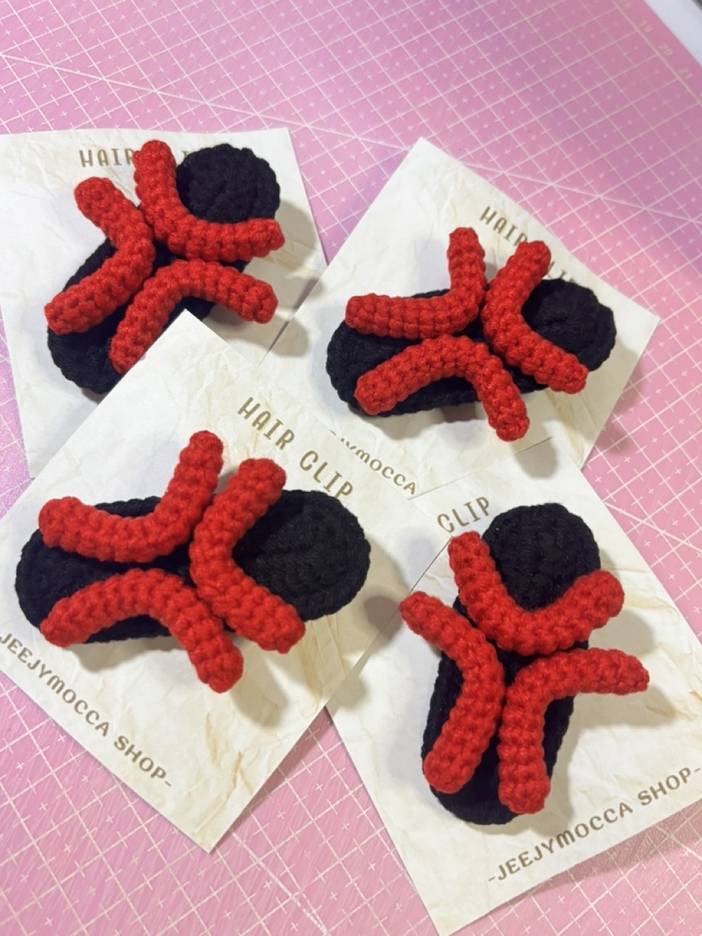 Super Cute Handmade Hair Clip Angry Emo Pattern Can Be Worn Every Day ...