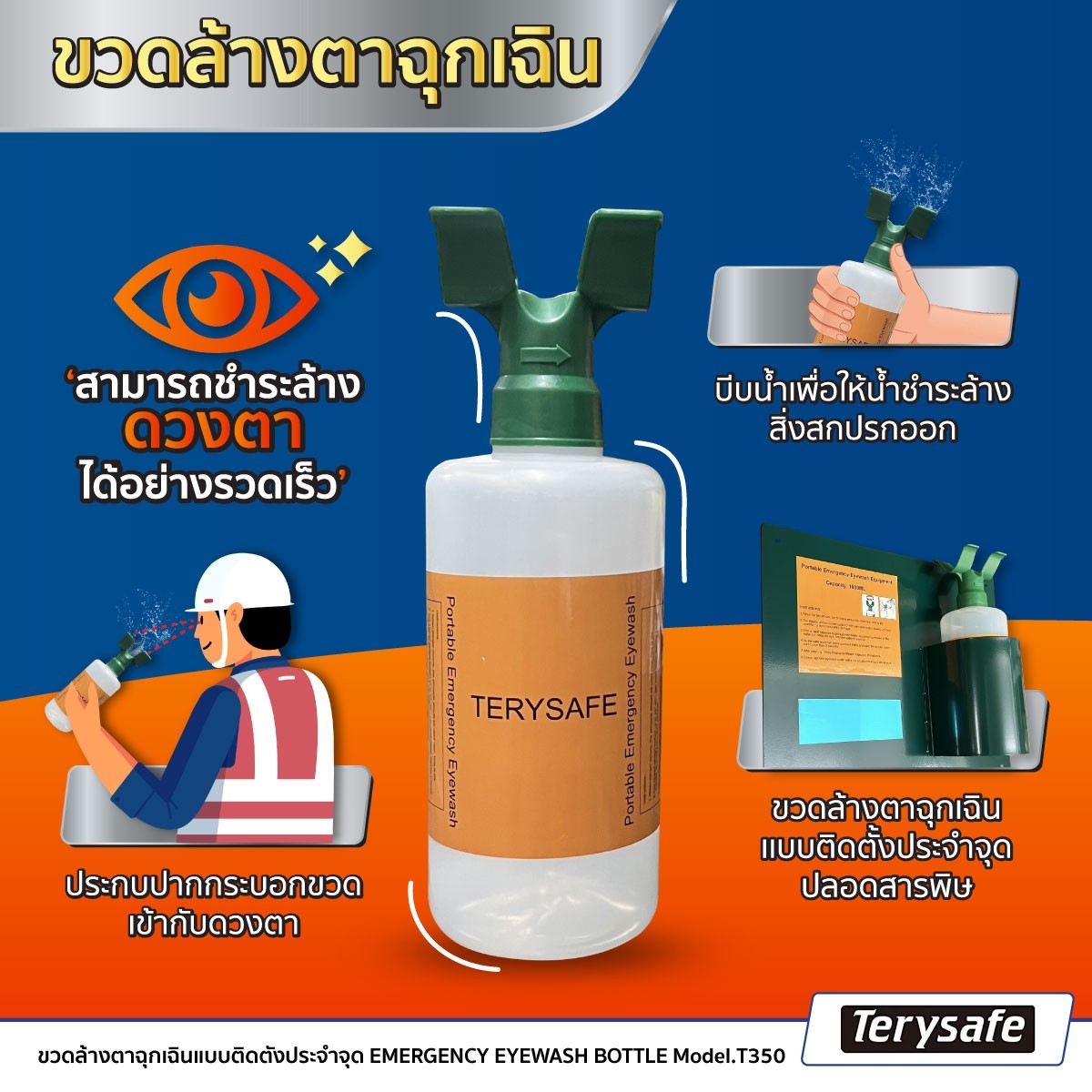 Emergency eyewash bottle Eye Wash With Fixed Points Non-Toxic Model ...