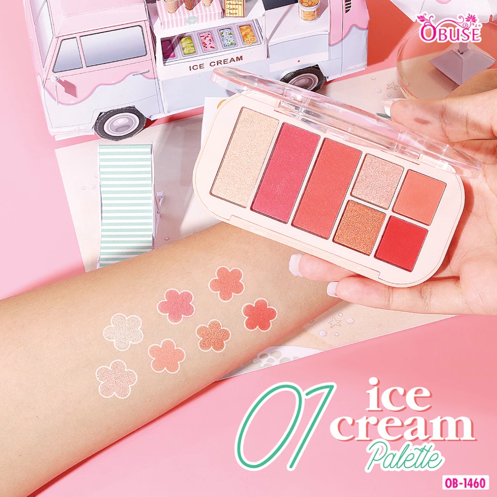 obuse OB-1460 Eyeshadow palette ice cream Is Used To Decorate The Eyes ...