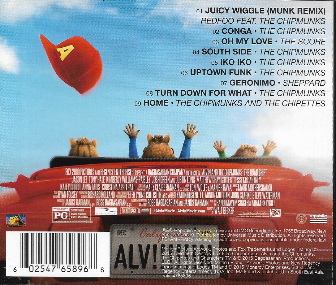 CD Alvin And The Chipmunks-The Road Chip (Original Motion Picture ...
