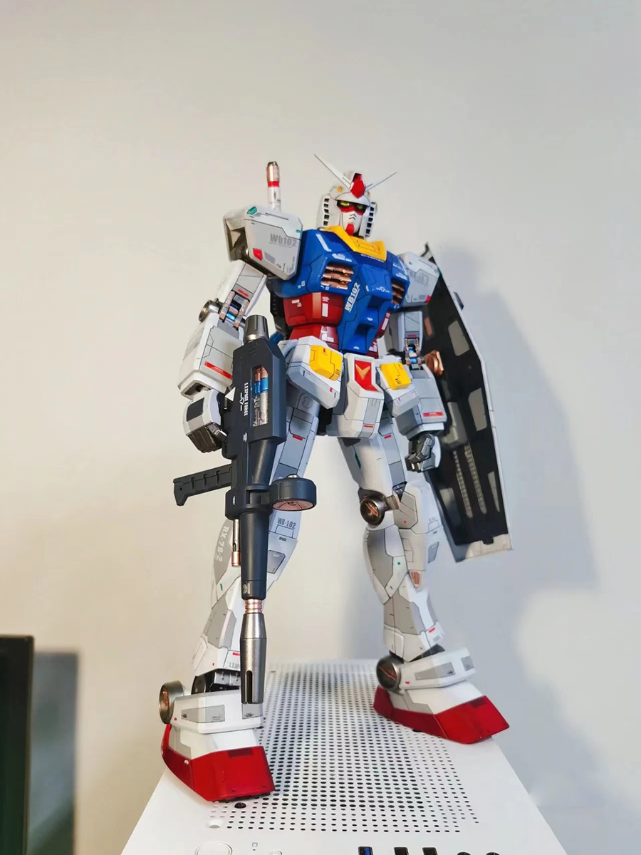 DABAN RX-78-2 Gundam MEGA 1/48 Giant Model 37.5 cm Attached Waterslide ...