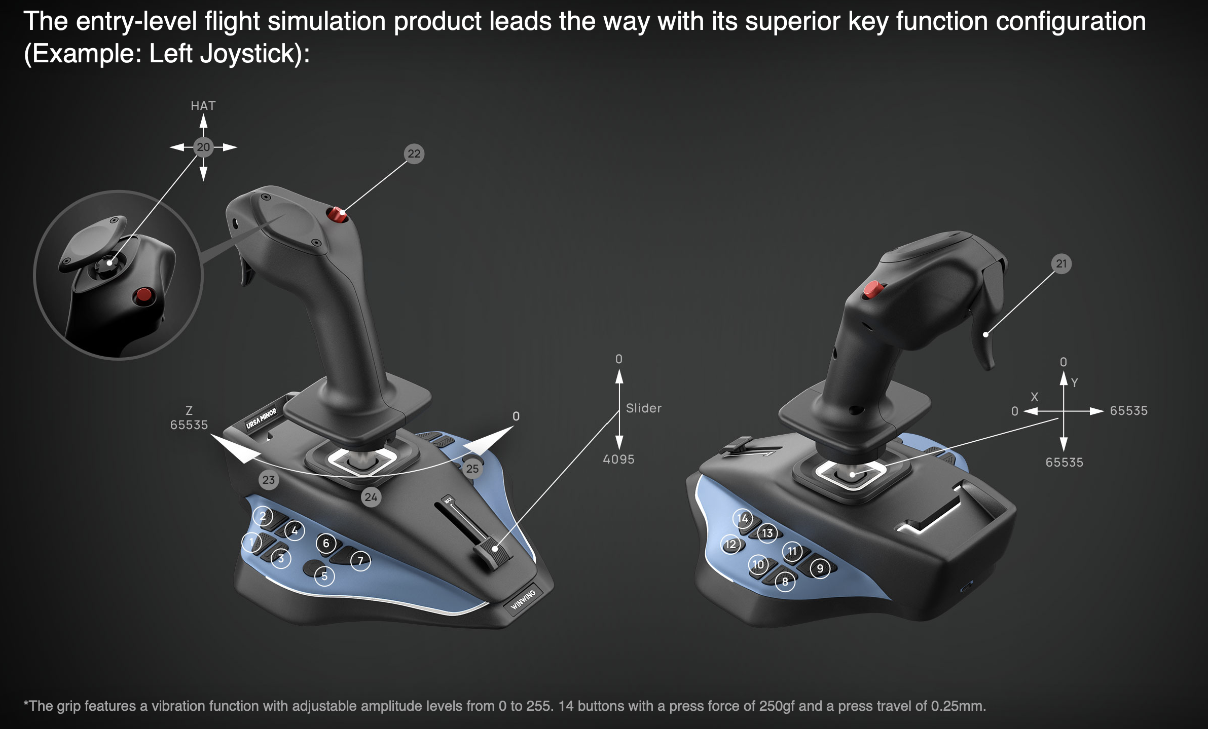 Winwing Airbus side stick Flight Simulator Joystick | Shopee Singapore