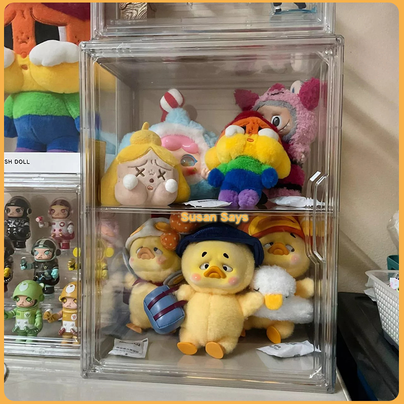 Labubu Model Storage Box Dust Proof And Moisture Transparent Acrylic ...