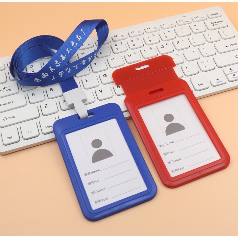 6506 Card Frame ABS Holder Neck Employee Name Tag Cardholder (Pack Of ...