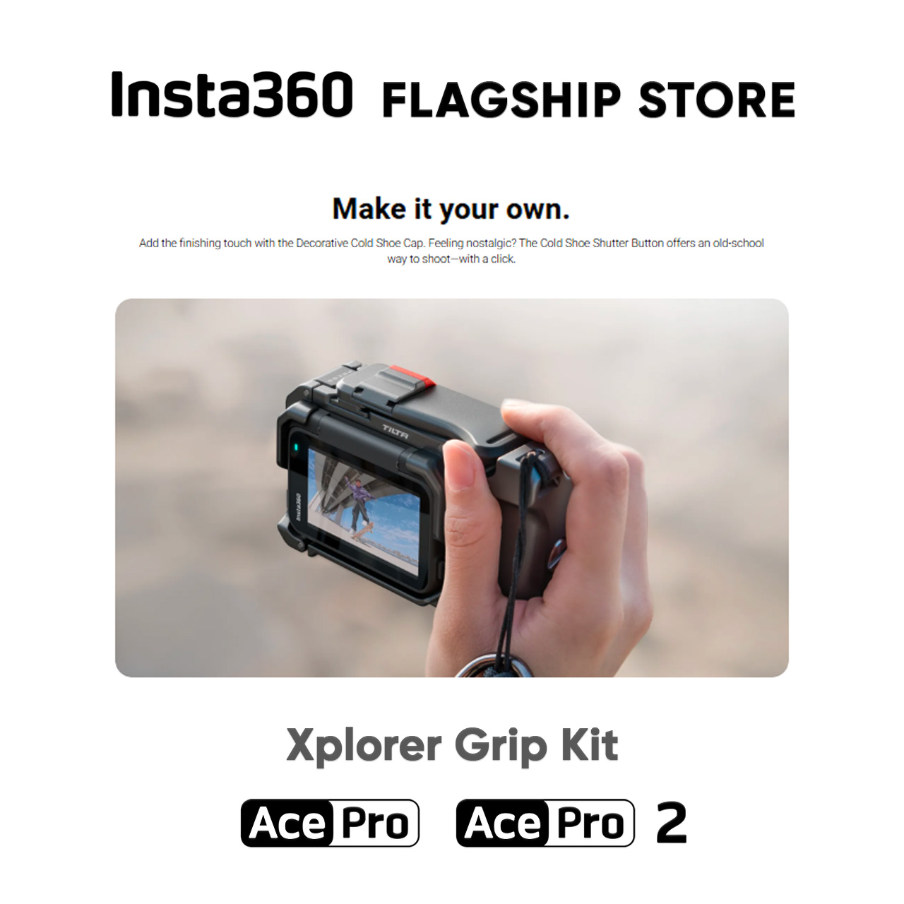 Insta360 Xplorer Grip Kit Action Camera For ACE PRO Series TILTA Case ...