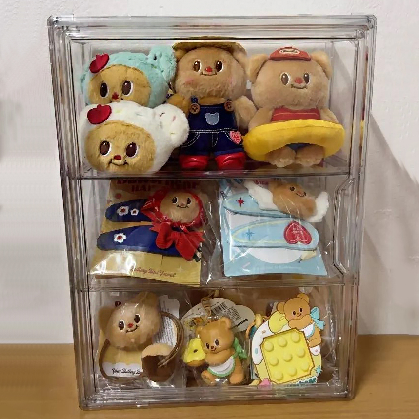 Labubu Model Display Rack Acrylic Transparent Box baby three Dustproof ...