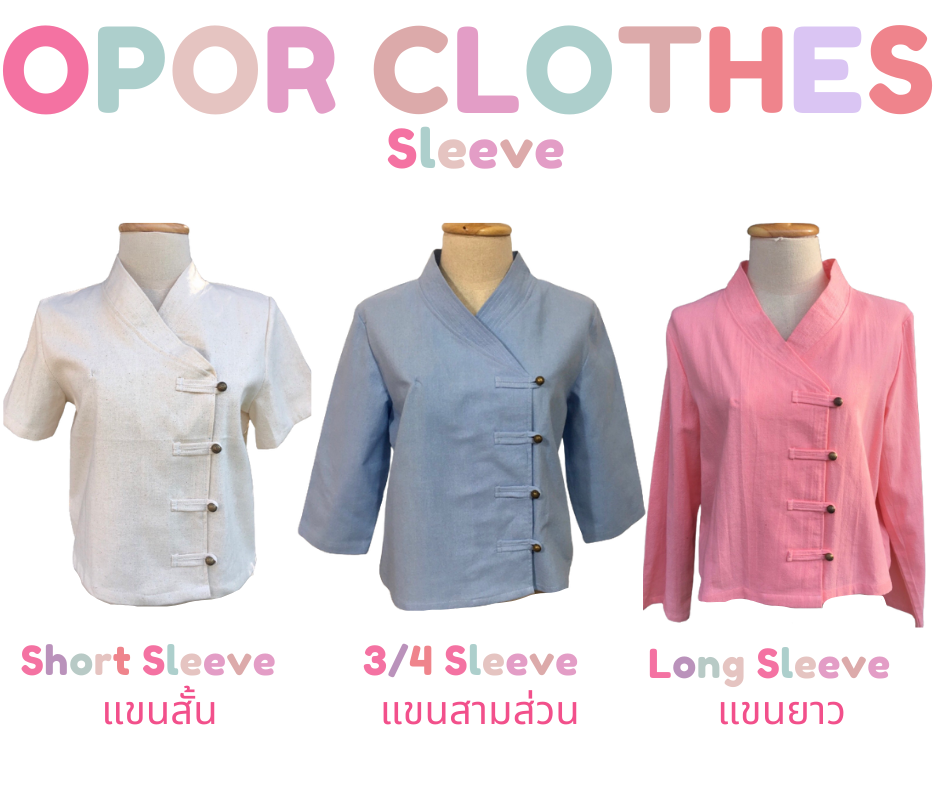 Hanbok Shirt With Buttons And Three-Quarter Sleeves K-001 | Shopee ...