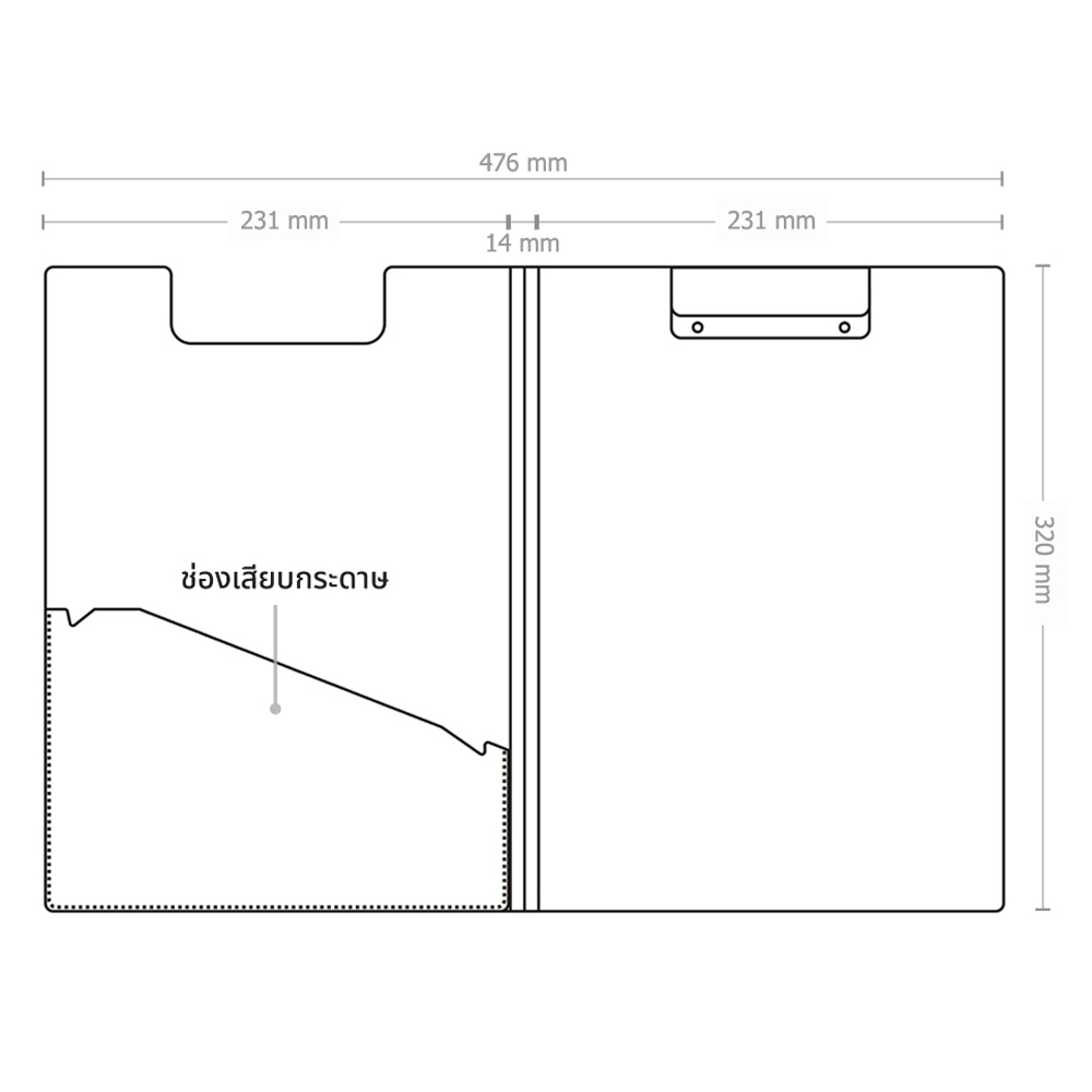 Pp Plastic Cover A4 Size Clipboard Folder With Metal Clip To Documents ...
