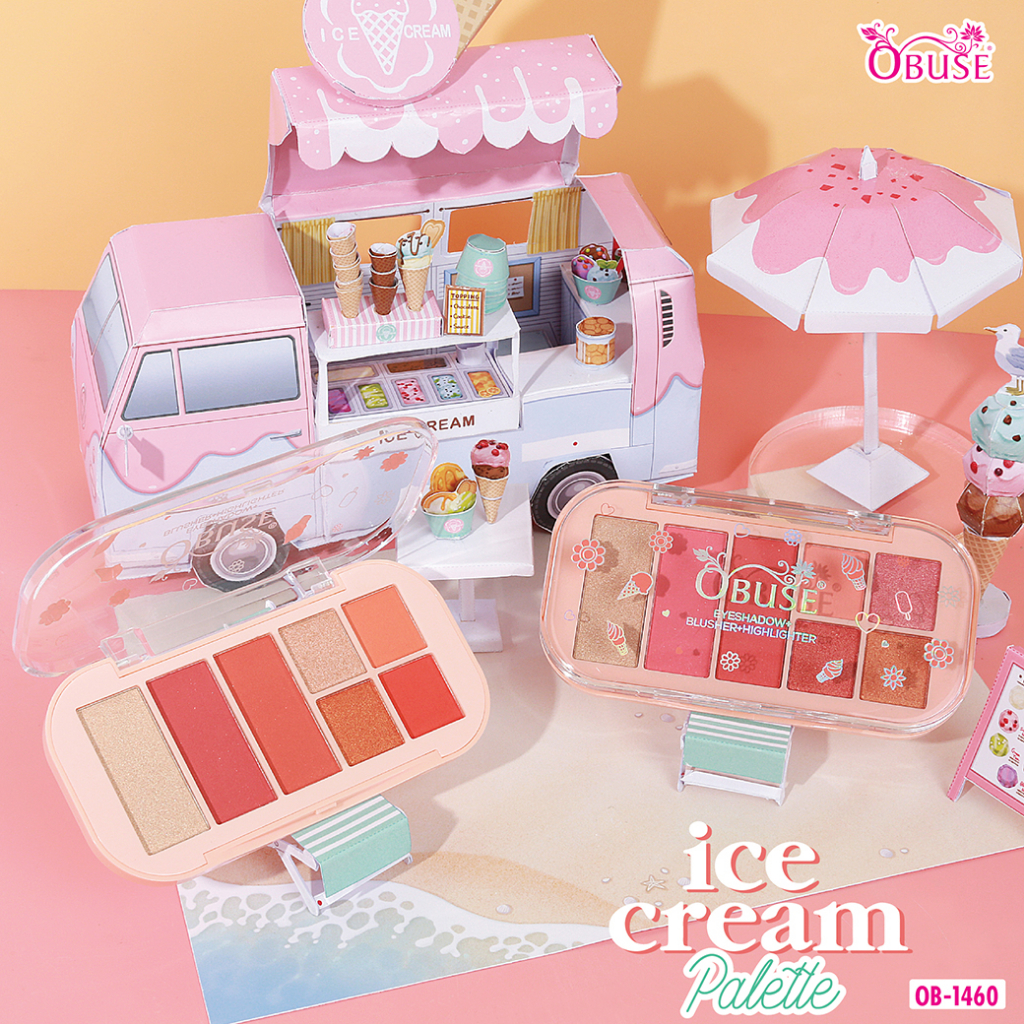 obuse OB-1460 Eyeshadow palette ice cream Is Used To Decorate The Eyes ...