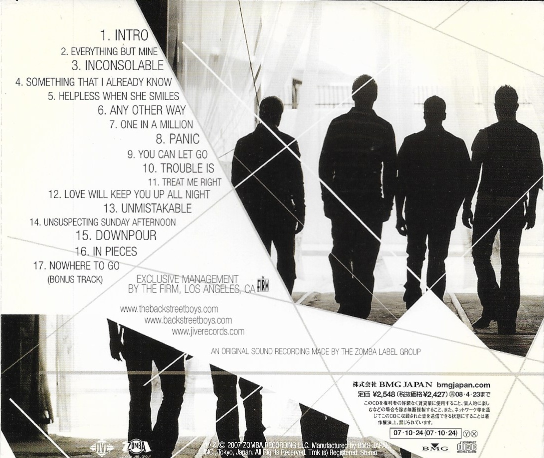 Used CD Backstreet Boys-Unbreakable (A+)(2007)(Japan) | Shopee Singapore
