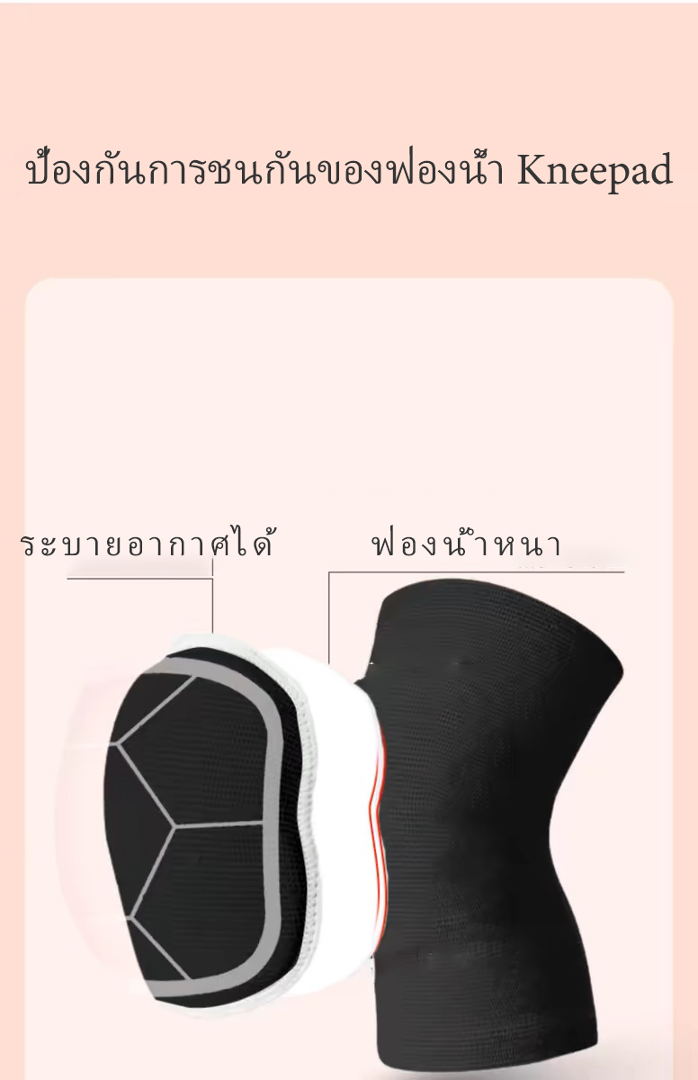 Sports Knee Pads Thick Sponge Protection Dance Joints Multi Sizes For ...