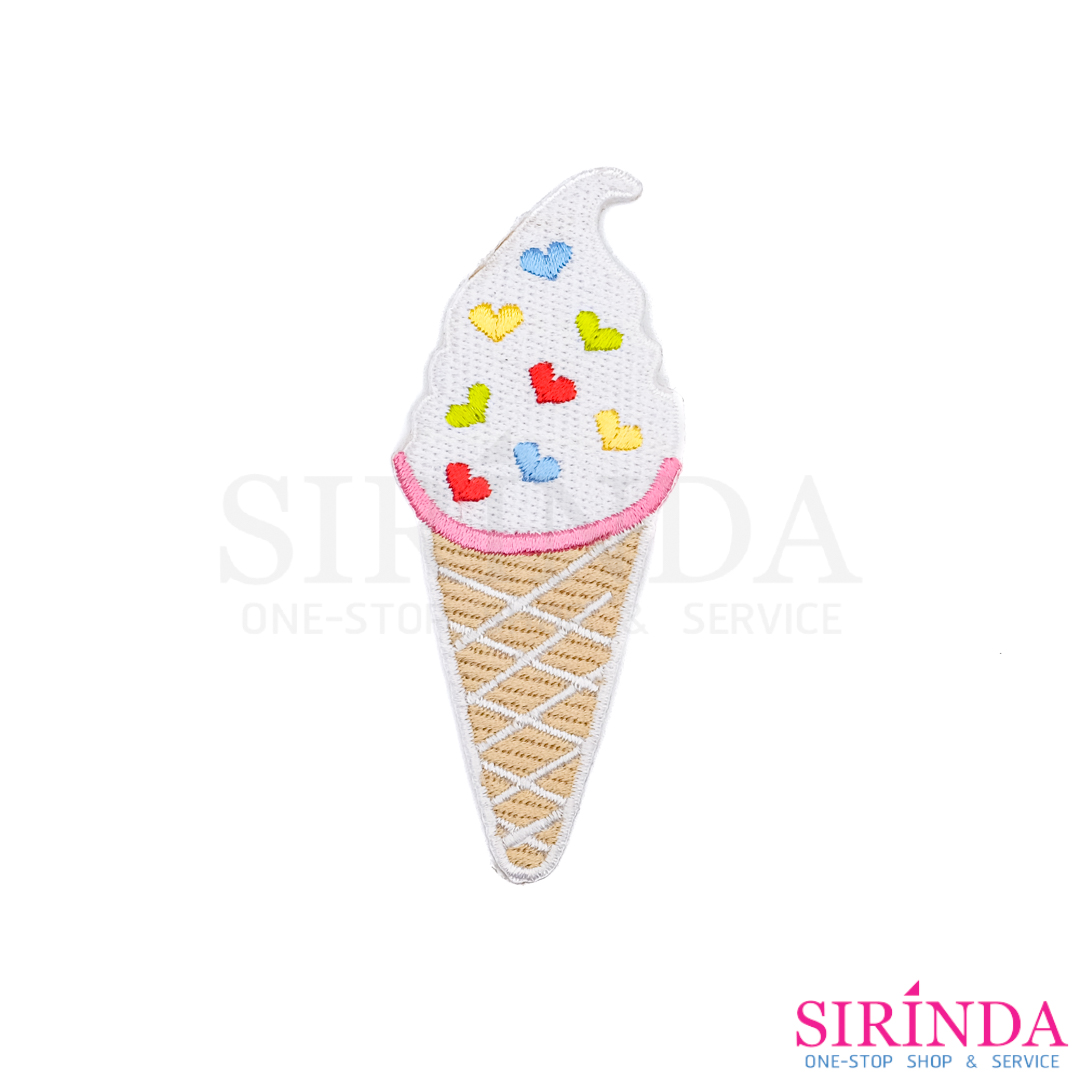 Heart Cartoon Popsicle Ironer Iron On Shirt Decorative Embroidered Arm ...