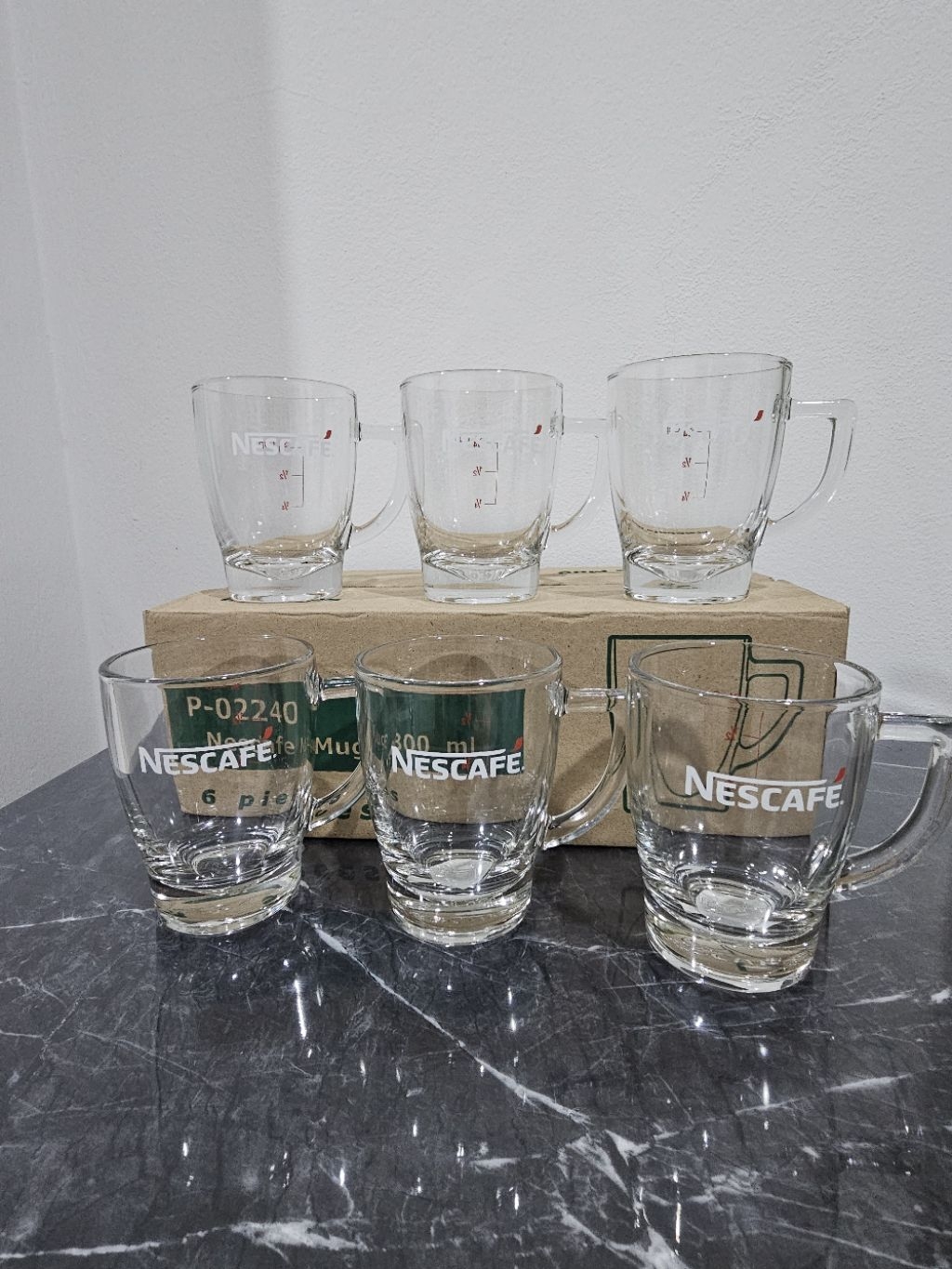Nescafe Brewing Glass (Box) 6 Pieces | Shopee Singapore