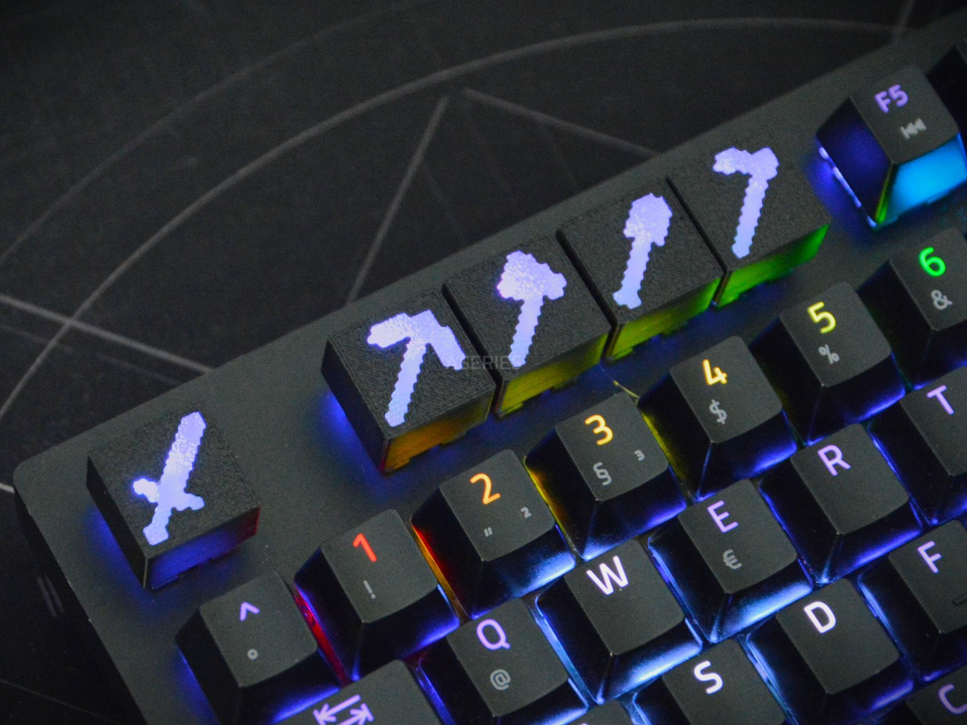 Minecraft Keycaps Transparent Switch Keyboard | Shopee Singapore