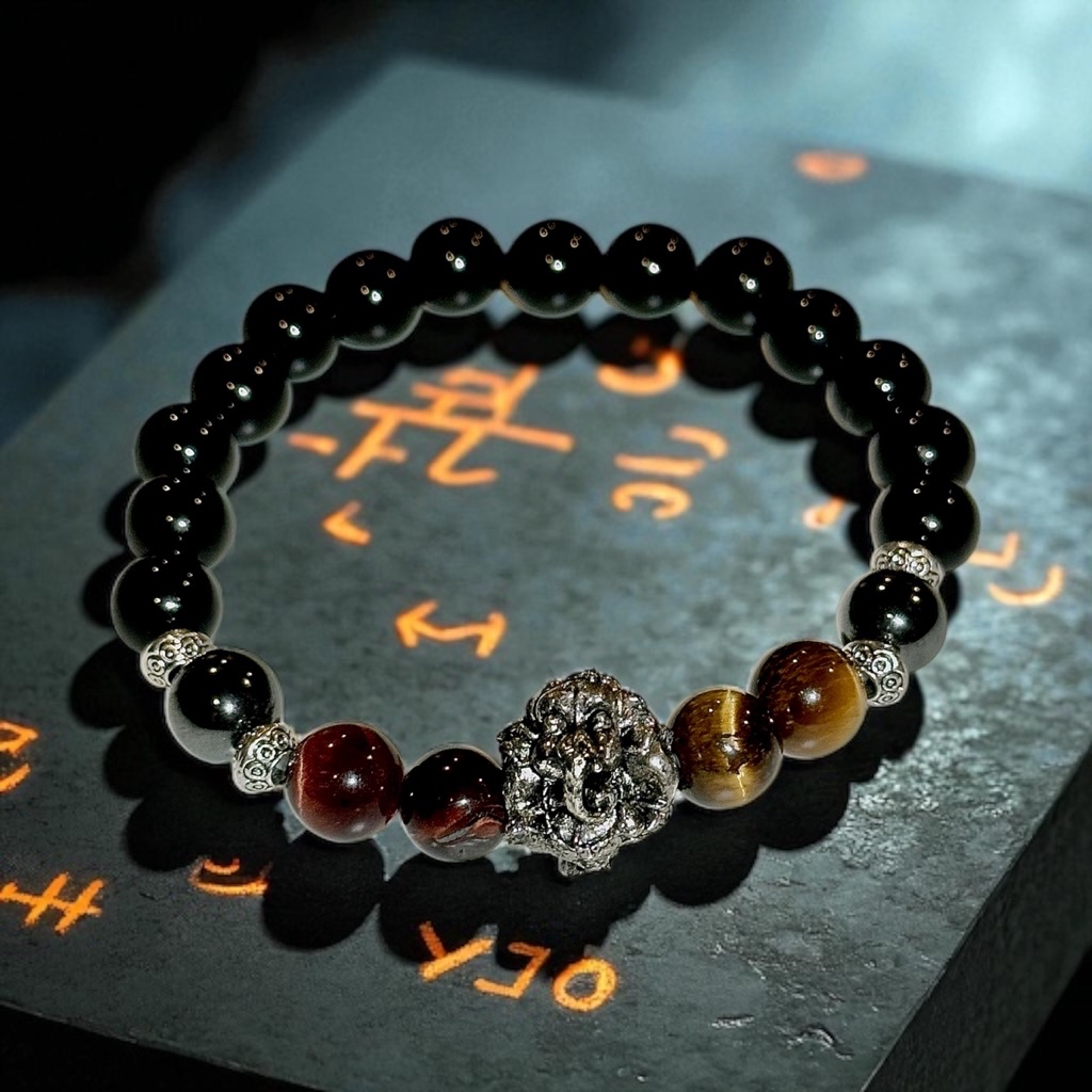 Ganesha Bracelet With Auspicious Stones Million Millionaire Model Onyx ...