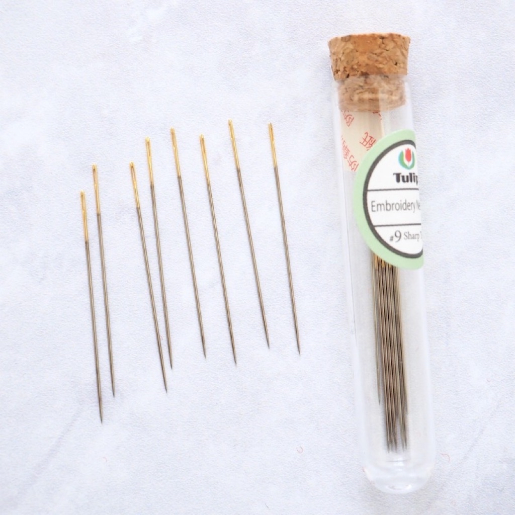Tulip Embroidery Needles Gold eyes Hiroshima made in japan | Shopee ...