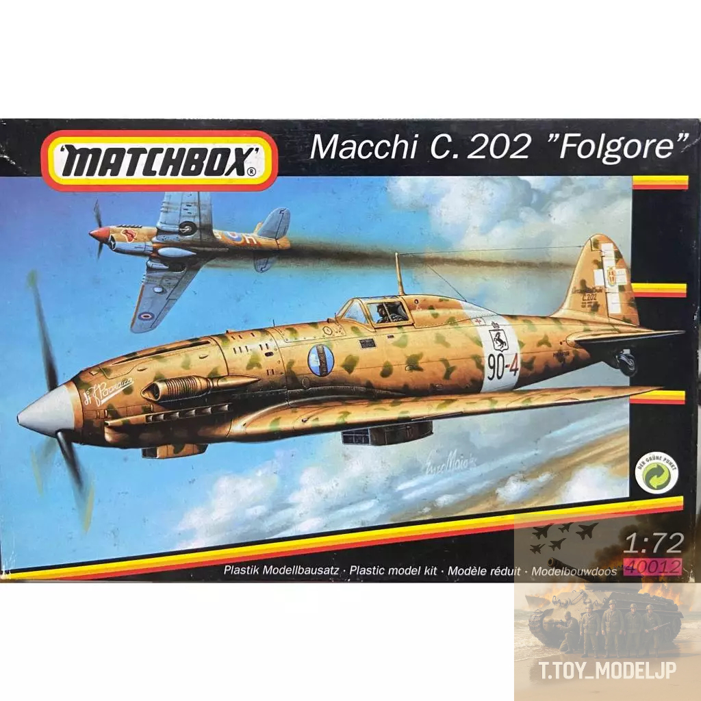 Matchbox 1/72 Macchi C.202 Folgore Fighter Jet Model World War Plane ...