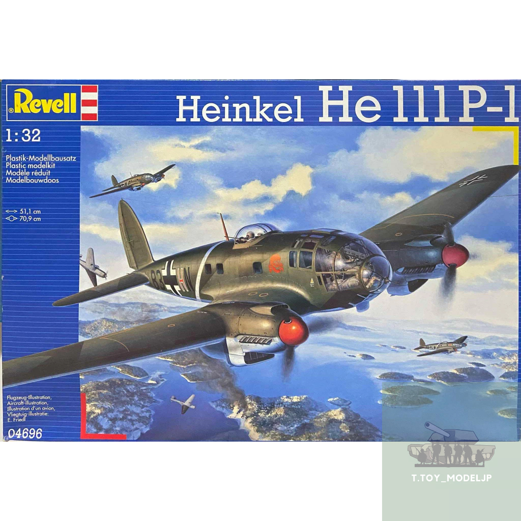Revell 1/32 Heinkel He 111 P-1 Fighter Plane Model World War Assembly ...