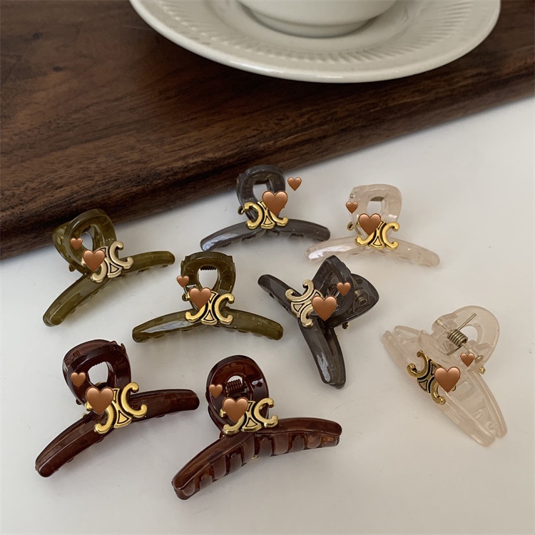 Korean Versatile Simple Letter Mini Small Grab Clip Female Hair Side ...