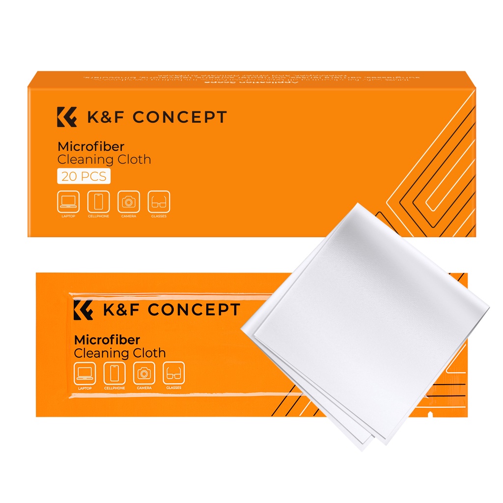 K&F Concept 1/2/5/10/20pcs Camera Lens Cleaning Cloth High Quality ...