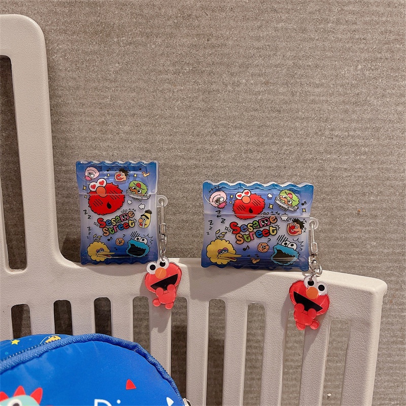 Cute Sesame Street Elmo Cookie Monster Candy Design AirPods Case For ...