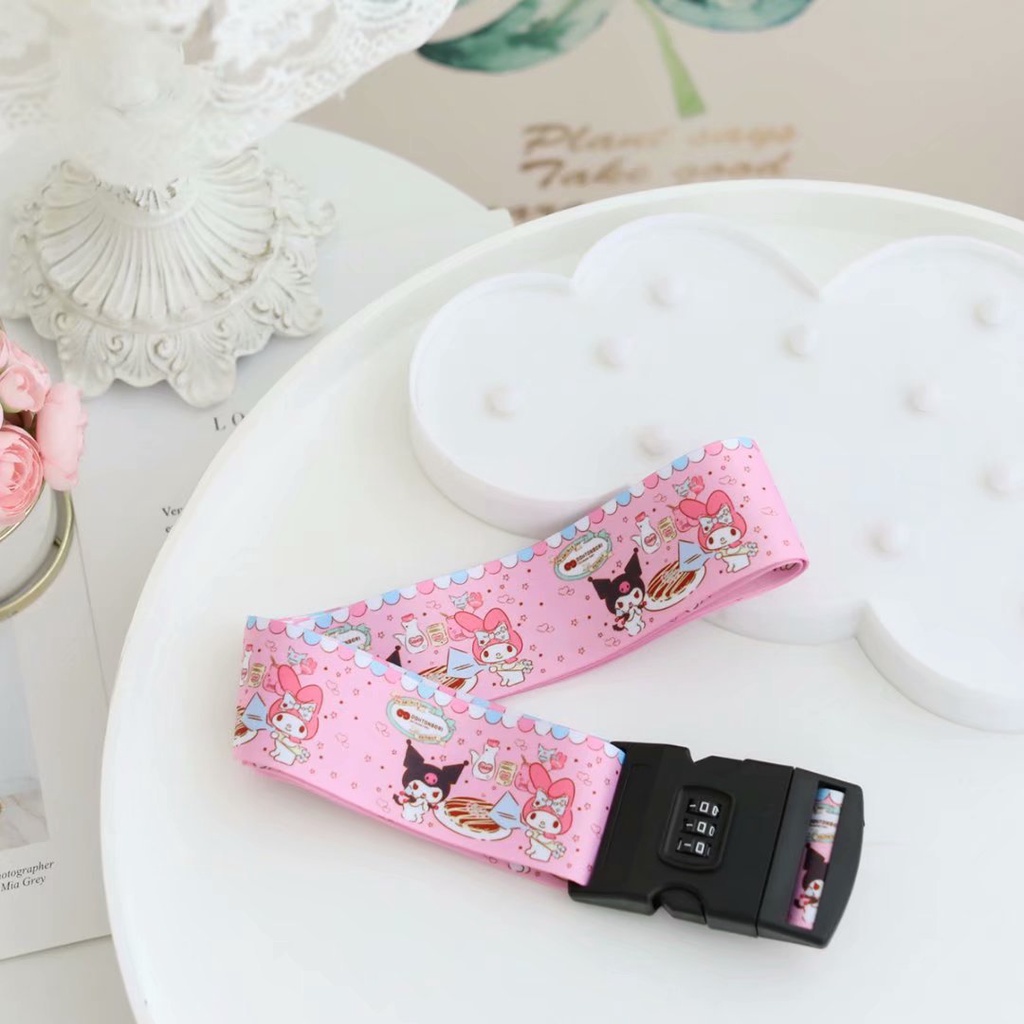 Cartoon Luggage Combination Lock Strap Cross Packing Strap Melody ...