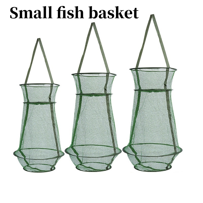 【Stock】Folding small fish basket Live fish storage bag Live fish ...