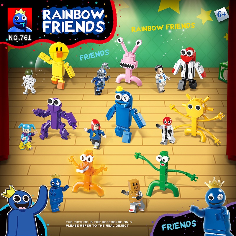 16pcs Rainbow Friends Anime Figure Building Blocks Compatible Kid ...
