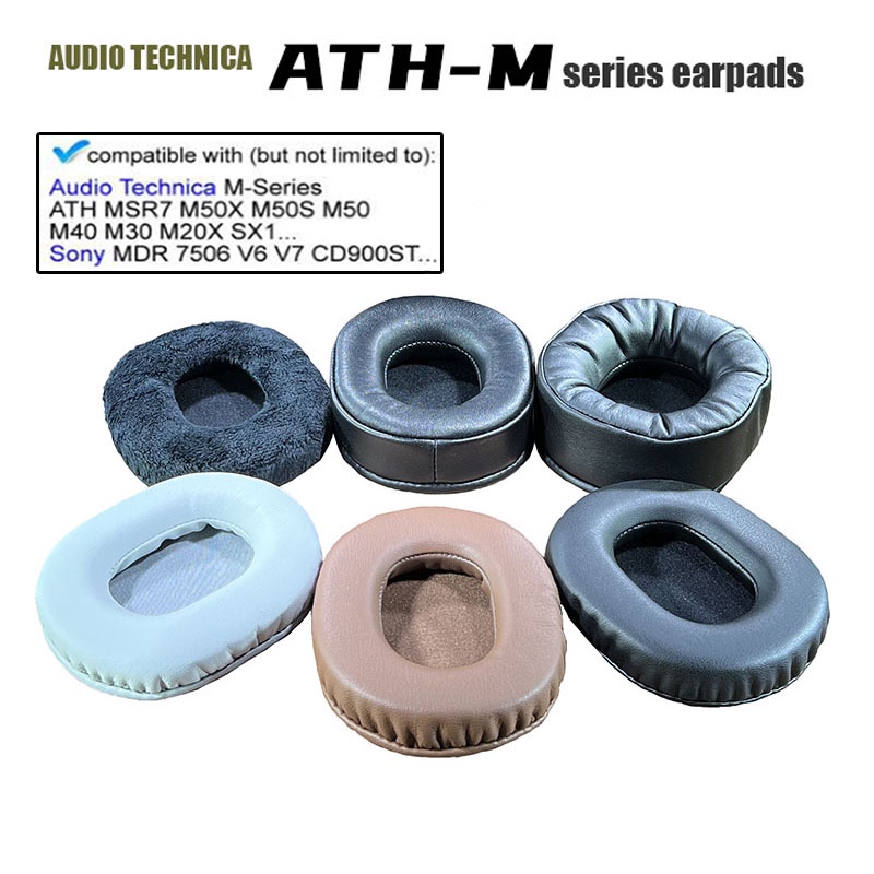 Replacement ear pads for AUDIO TECHNICA M-Series ATH-M20X M30X M40X ...