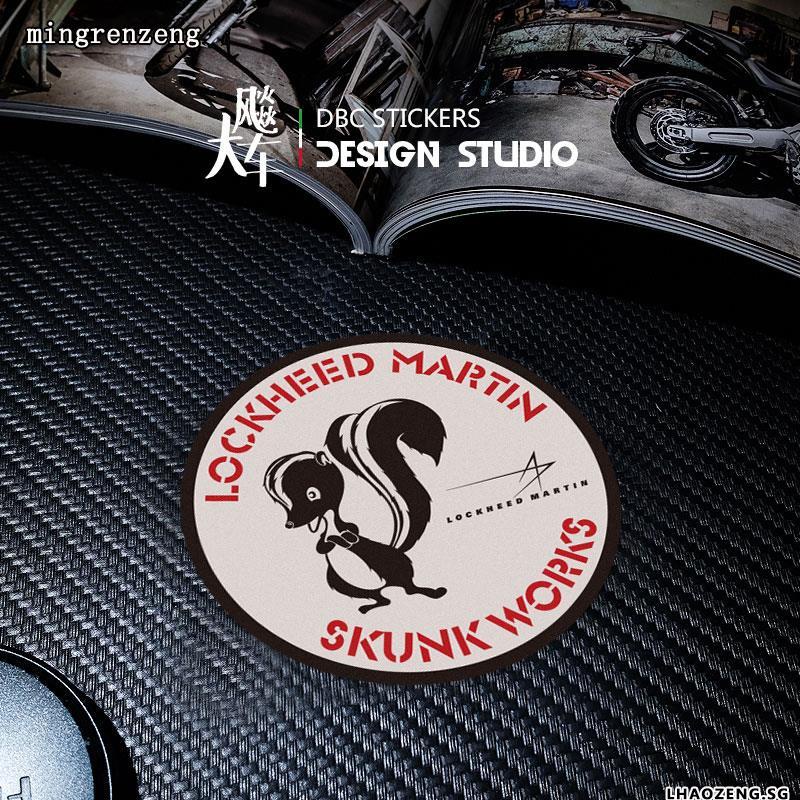 Ready Stock Lockheed Martin skunk Factory works Military Label Car ...